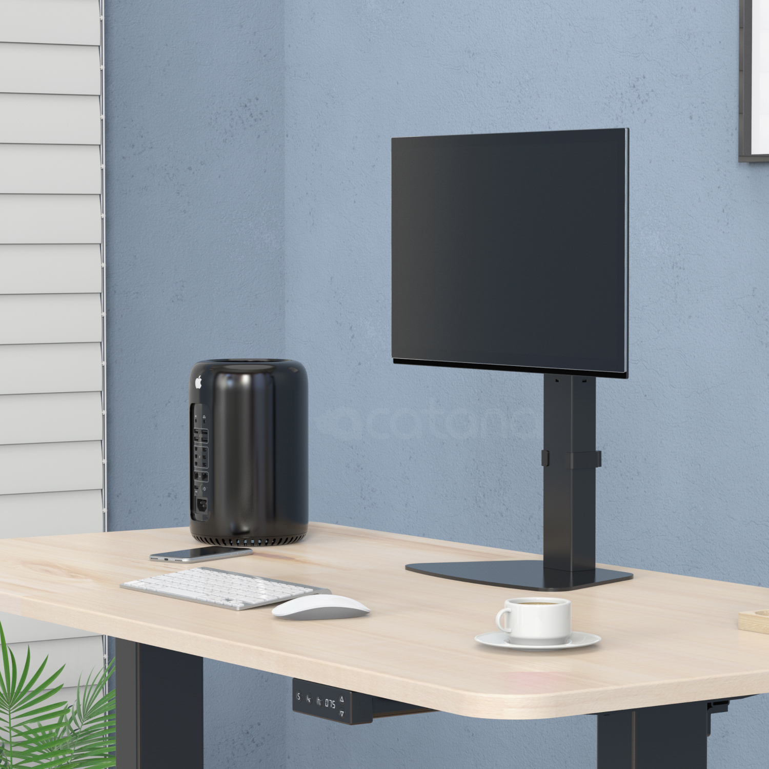 acatana Gas Lift Freestanding Monitor Stand Arm Desk Single HD LED ...